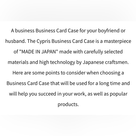 Other | Cypris Bifold Wallet Handmade In Japan | Poshmark